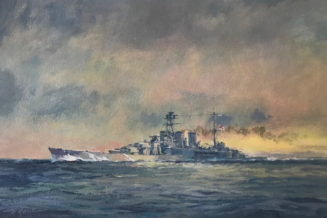"HMS Hood" – Marine Art by Dale Byhre