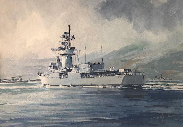 "Knox class frigate” – Marine Art by Dale Byhre